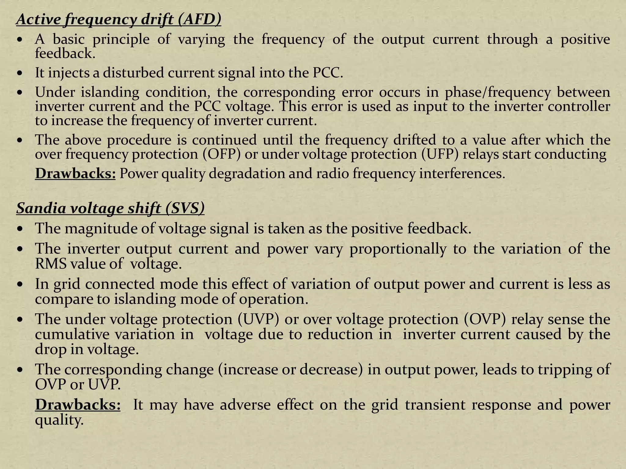 Islanding Detection Technique For Distributed Generation System Pdf Computer Networking