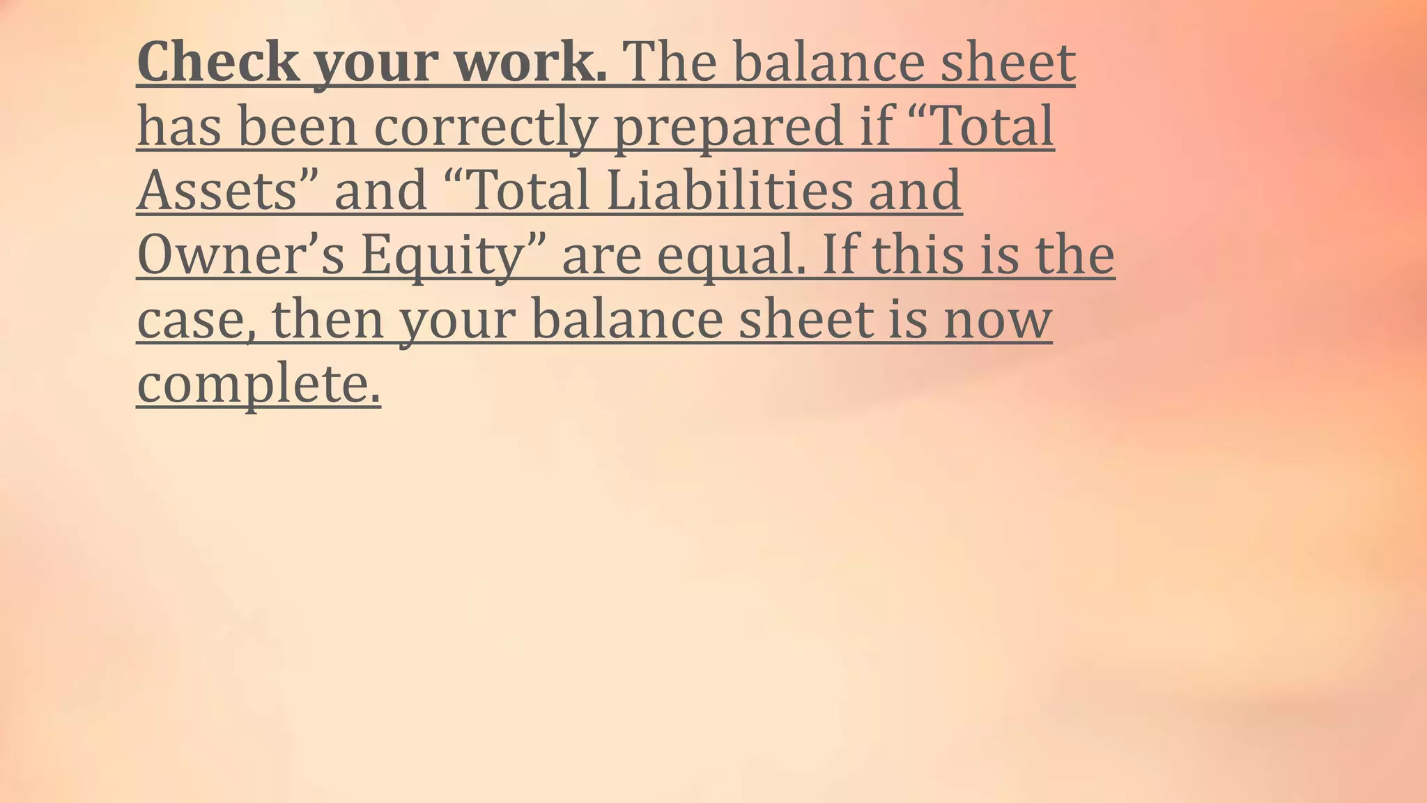 Balance Sheet | PPT