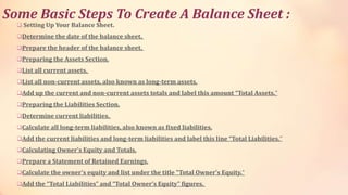 Balance Sheet | PPTX