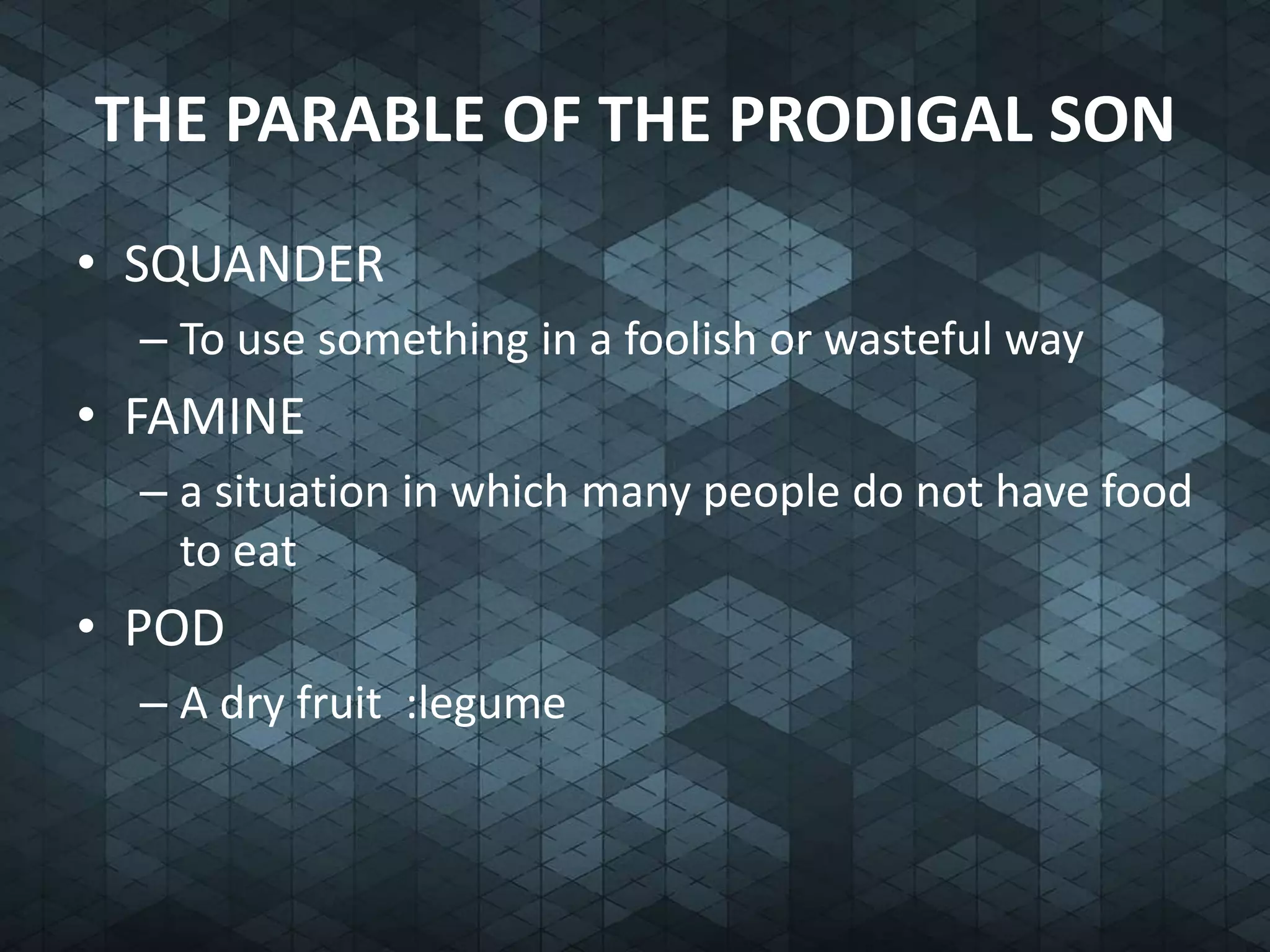 The Parable of Prodigal Son | PPTX
