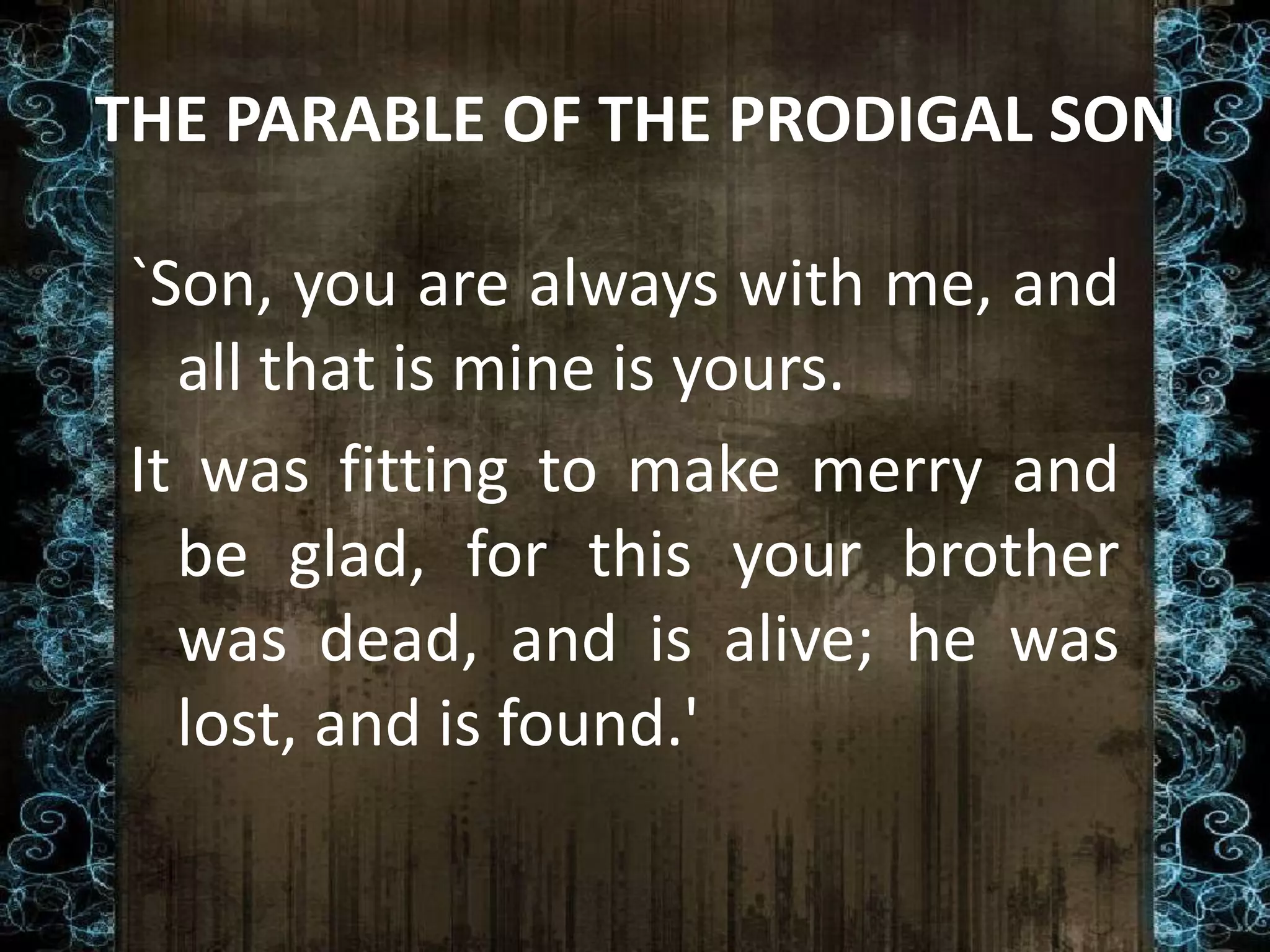 The Parable of Prodigal Son | PPTX