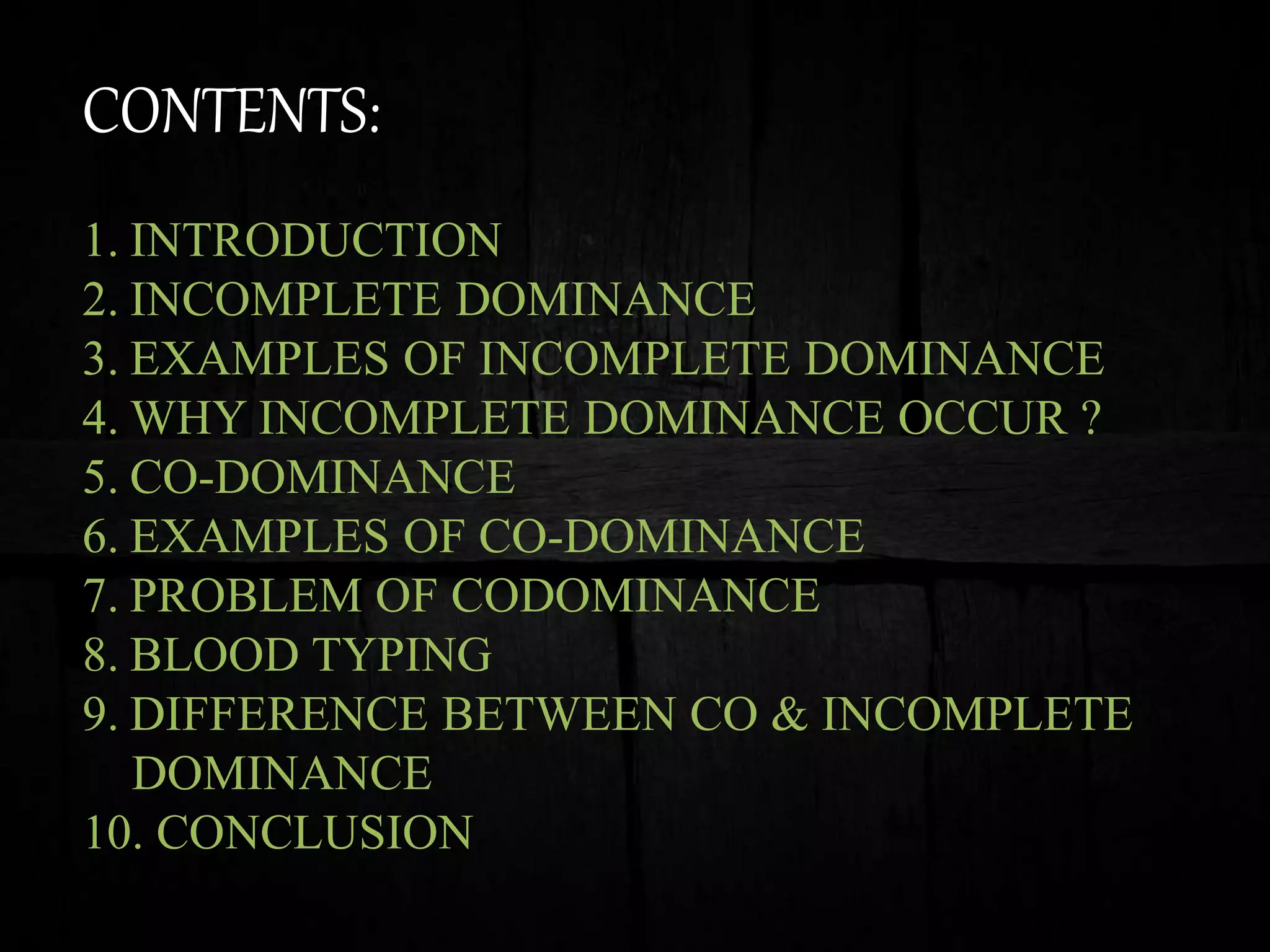 INCOMPLETE DOMINANCE VS CO-DOMINANCE | PPTX