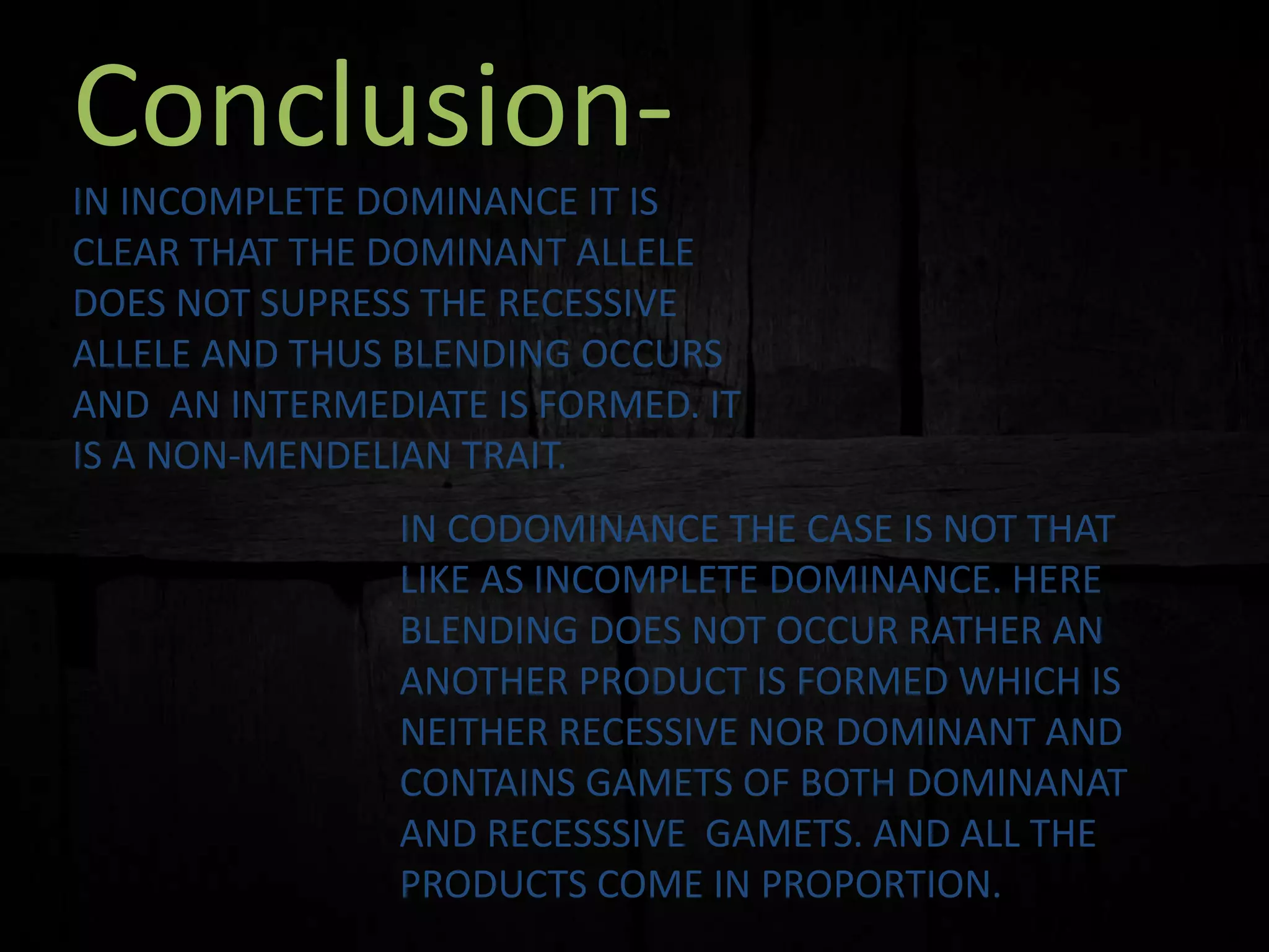 INCOMPLETE DOMINANCE VS CO-DOMINANCE | PPTX