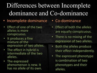 Incomplete Dominance Vs Codominance