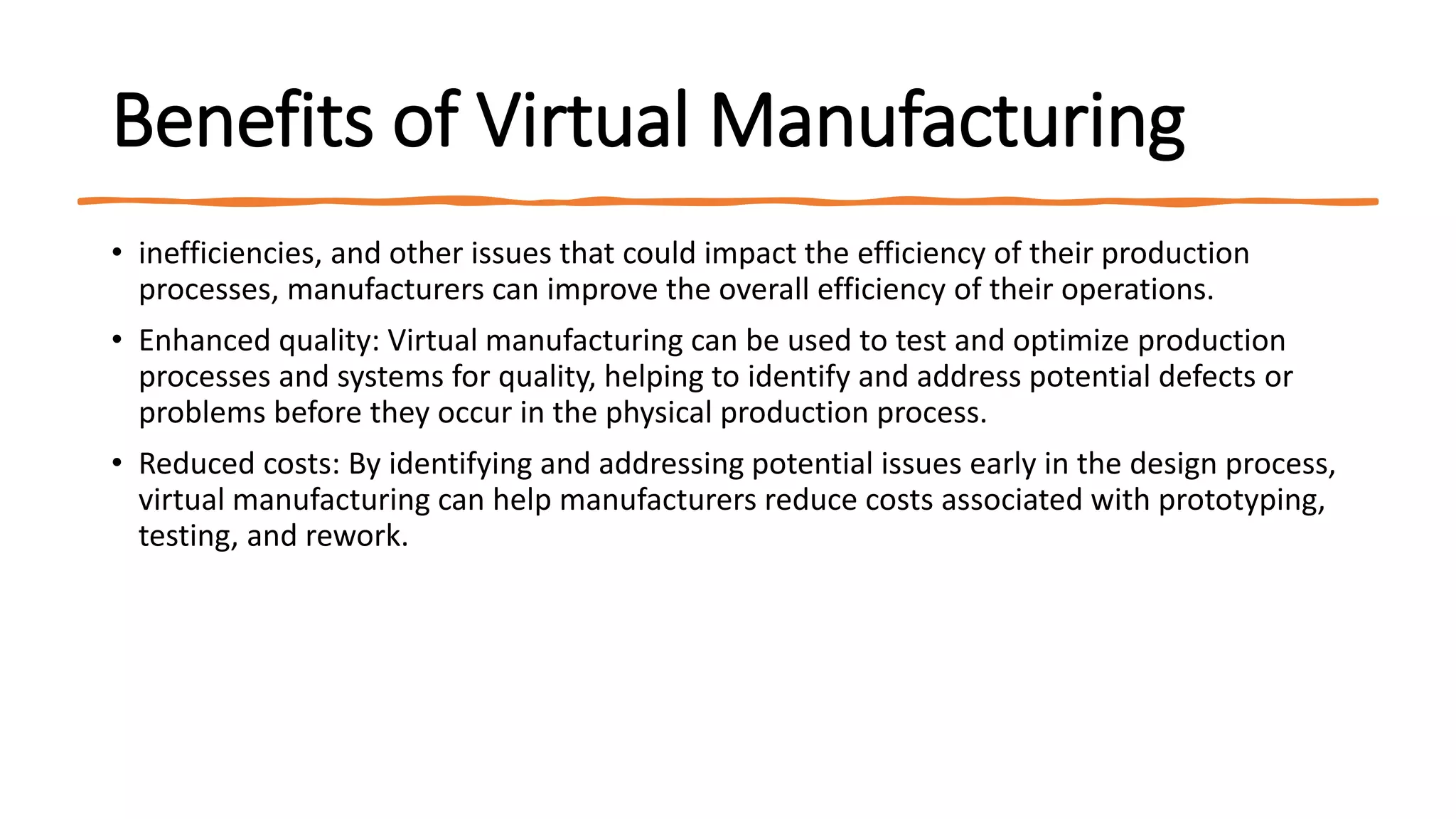 Virtual manufacturing | PPTX