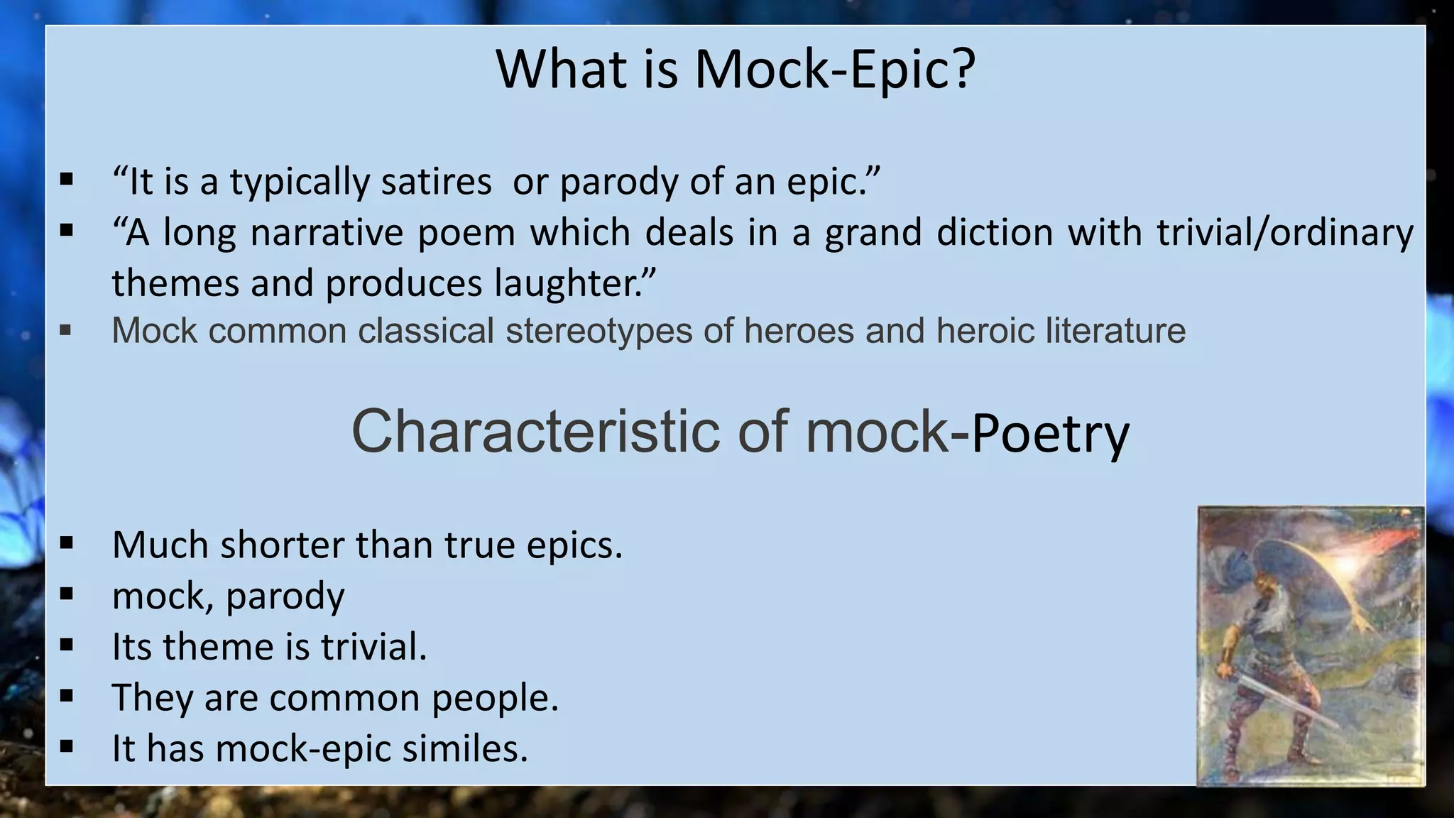 The Rape of the Lock - A Mock Poem | PPTX