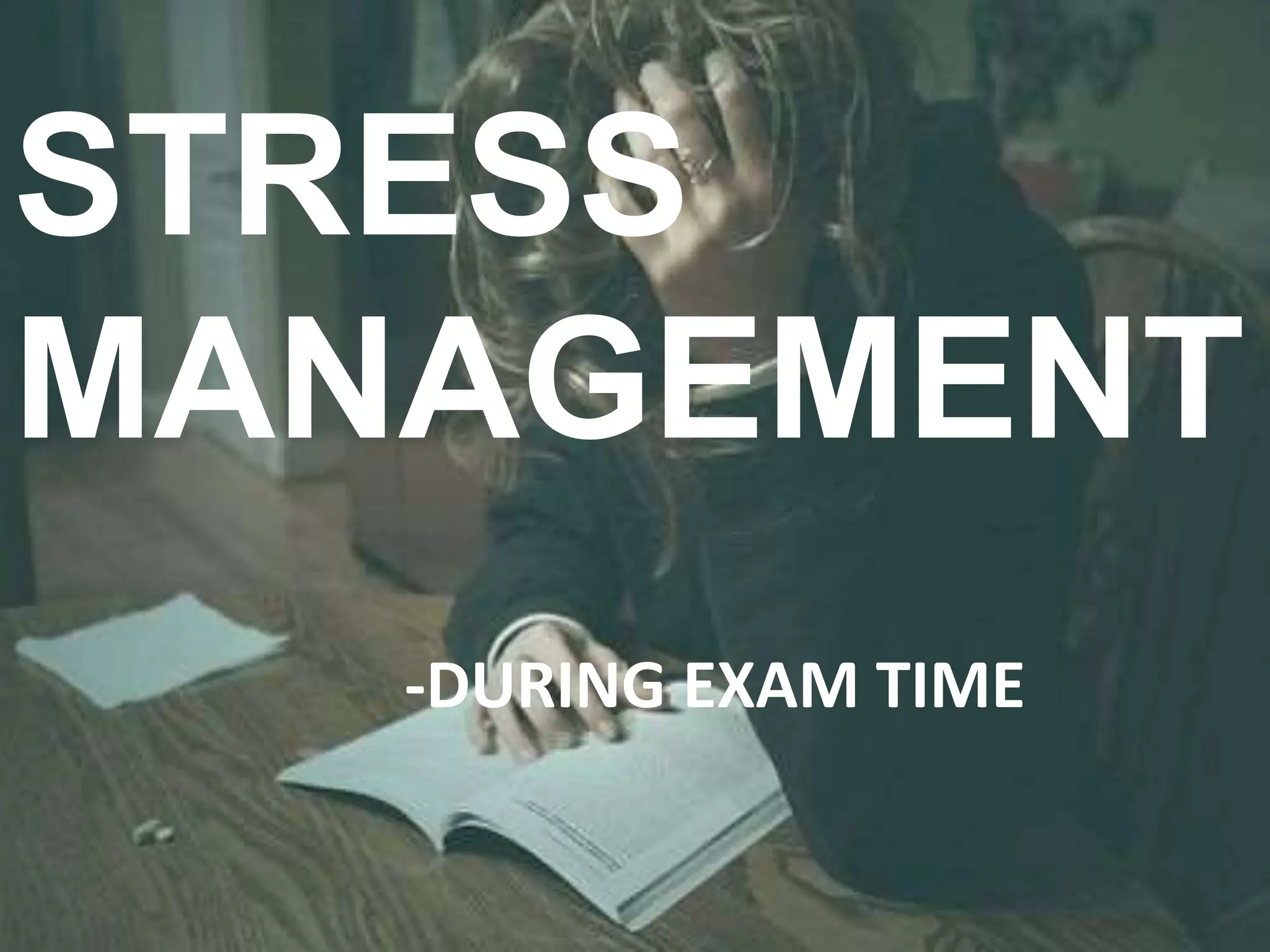 stress management during exam | PPTX