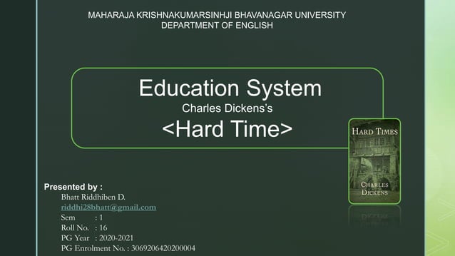 Education System in Hard Time | PPTX
