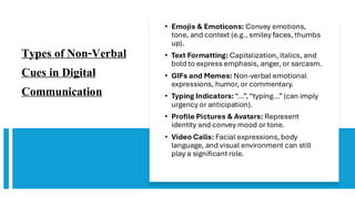 Presentation 107.pdf no verbal cues in digital communication | PDF