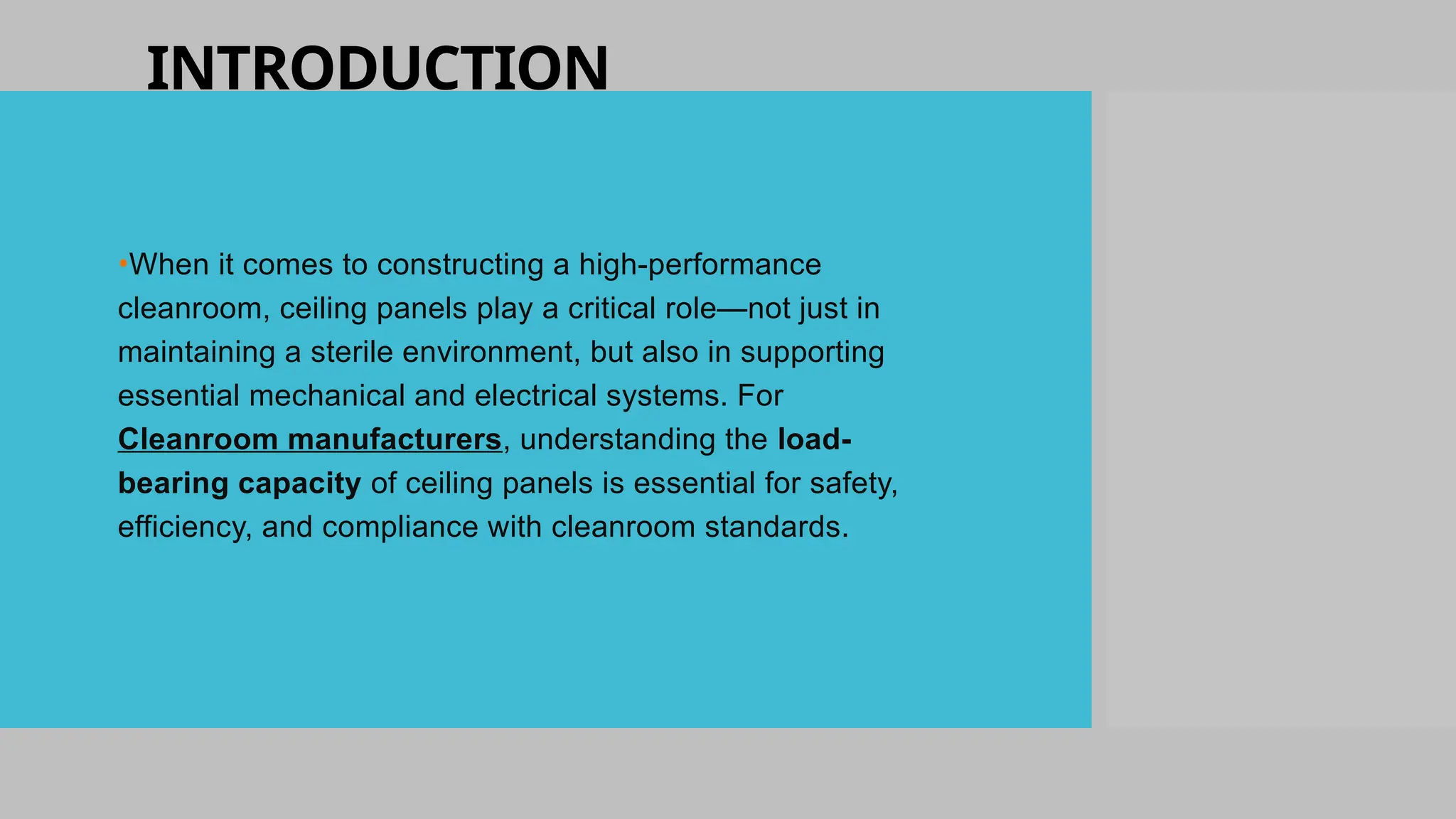 Exploring Load-Bearing Capacity in Cleanroom Ceiling Panels: What You ...