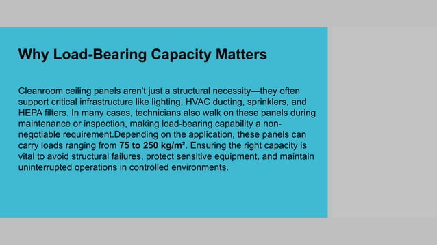 Exploring Load-Bearing Capacity in Cleanroom Ceiling Panels: What You ...