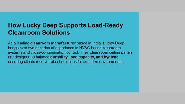 Exploring Load-Bearing Capacity in Cleanroom Ceiling Panels: What You ...