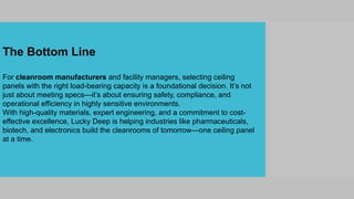 Exploring Load-Bearing Capacity in Cleanroom Ceiling Panels: What You ...