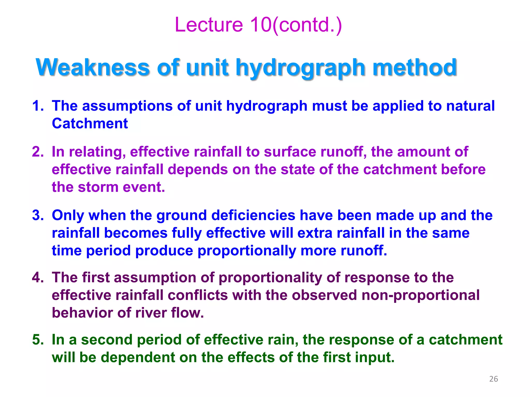 Class lecture on Hydrology by Rabindra Ranjan saha Lecture 10 | PPTX