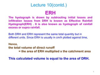 Class lecture on Hydrology by Rabindra Ranjan saha Lecture 10 | PPTX
