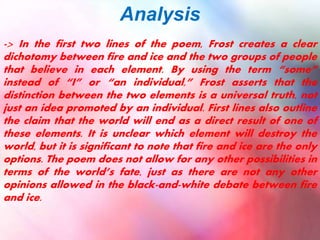 Robert Frost's Poetry- "Stopping by Woods" and "Fire and Ice" | PPTX