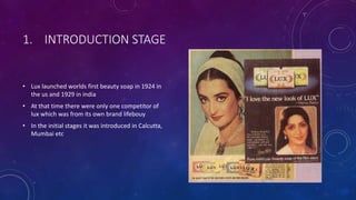 PRODUCT LIFE CYCLE STAGES OF LUX | PPTX