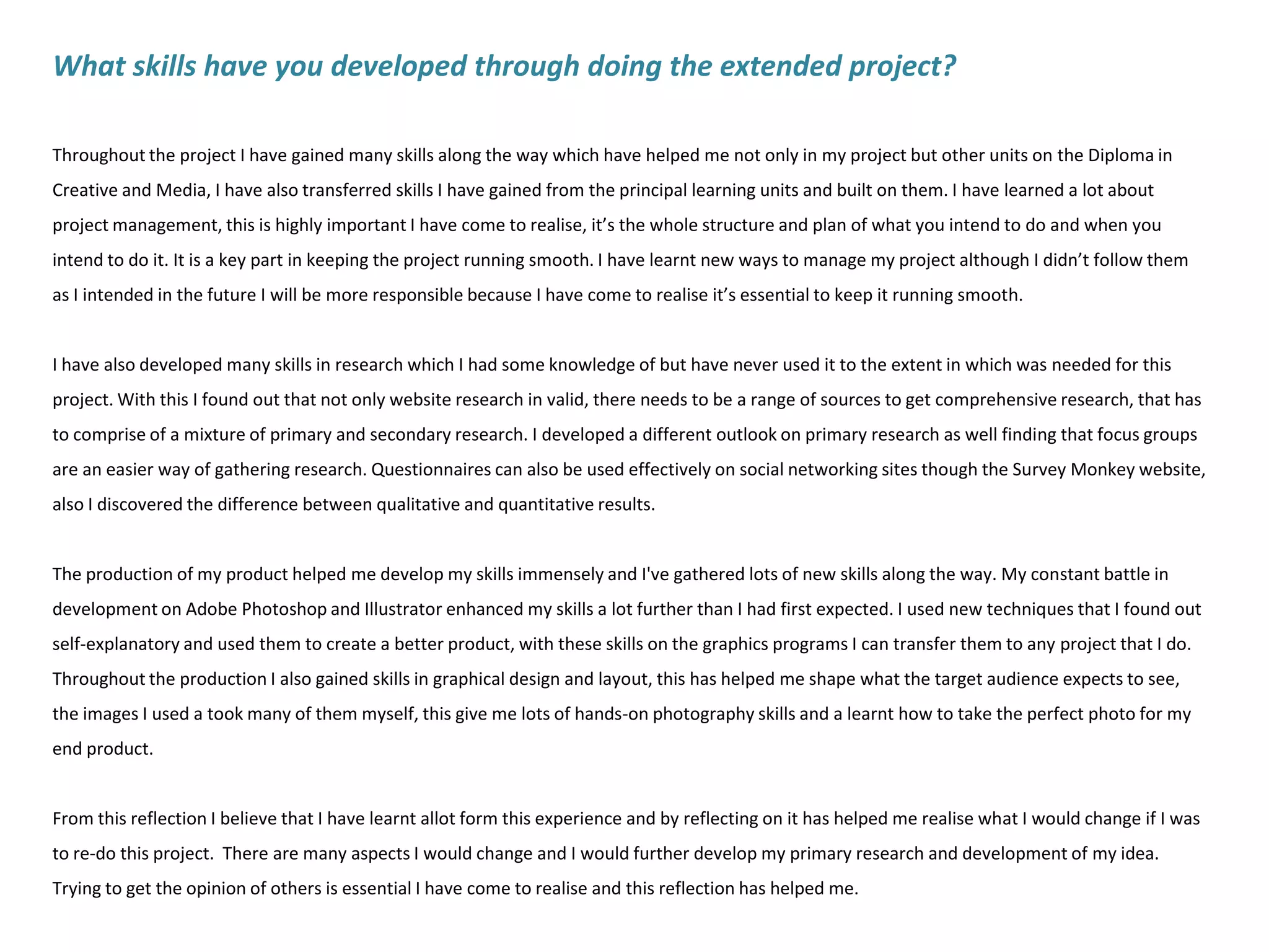 Extended Project Evaluation AO4 (Evaluating the project) | PPTX