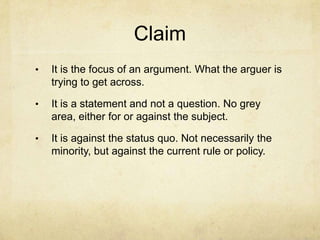 Understanding Claims | PPTX