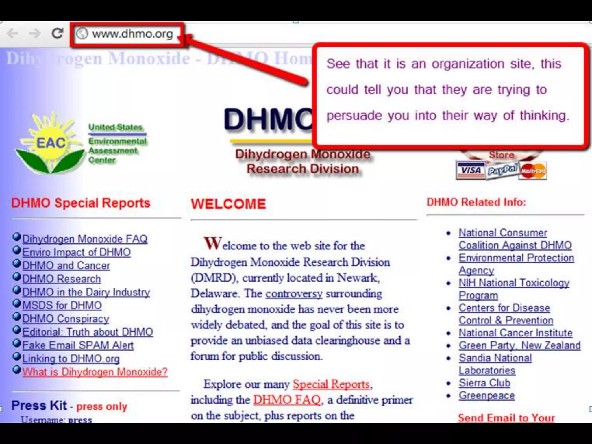 DHMO: A real killer? | PPTX