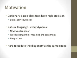 LIWC Dictionary Expansion | PPTX | Programming Languages | Computing