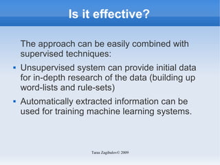 Unsupervised Sentiment Analysis | PDF