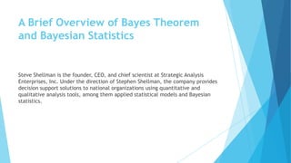 A Brief Overview of Bayes Theorem and Bayesian Statistics | PPTX