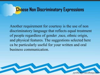 courtesy 7C's of communication | PPTX