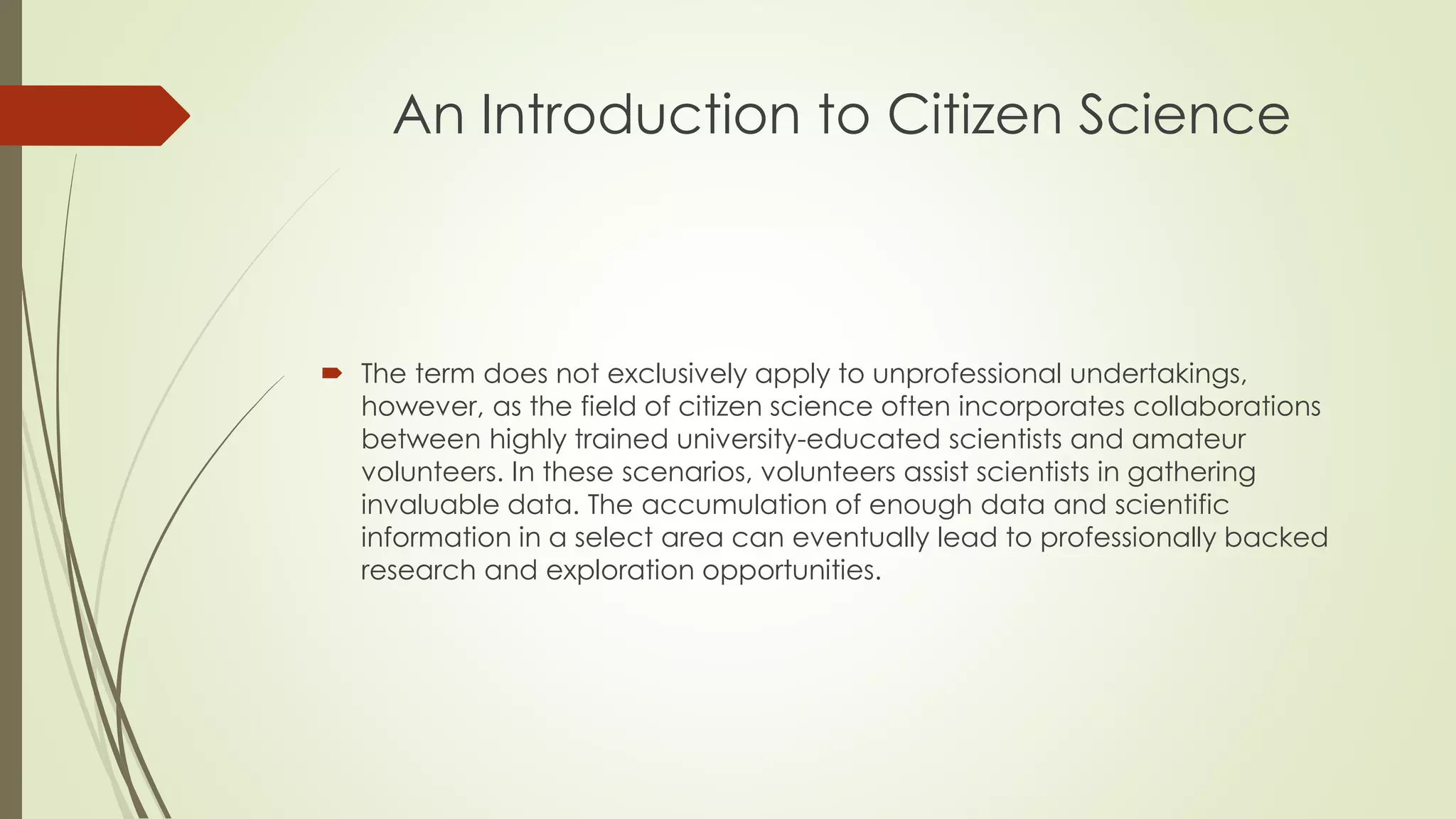 An Introduction to Citizen Science | PPT