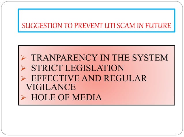 UTI Scam | PPT