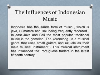 Indonesian music | PPTX