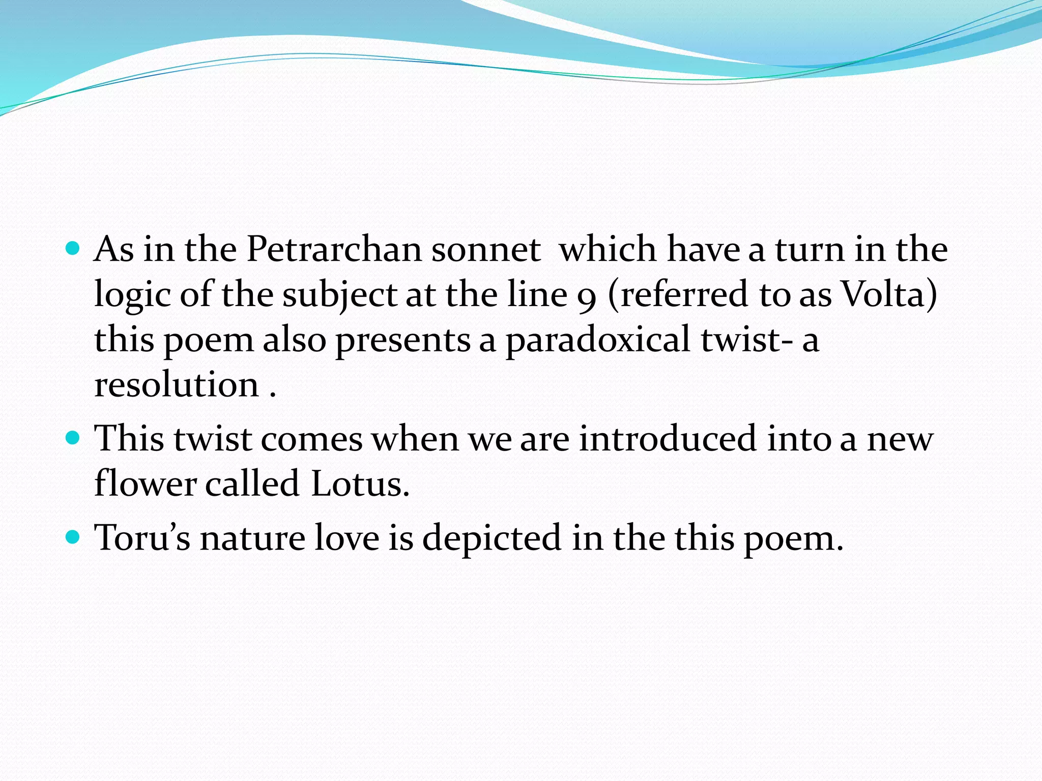 The Lotus : Toru Dutt | PPTX