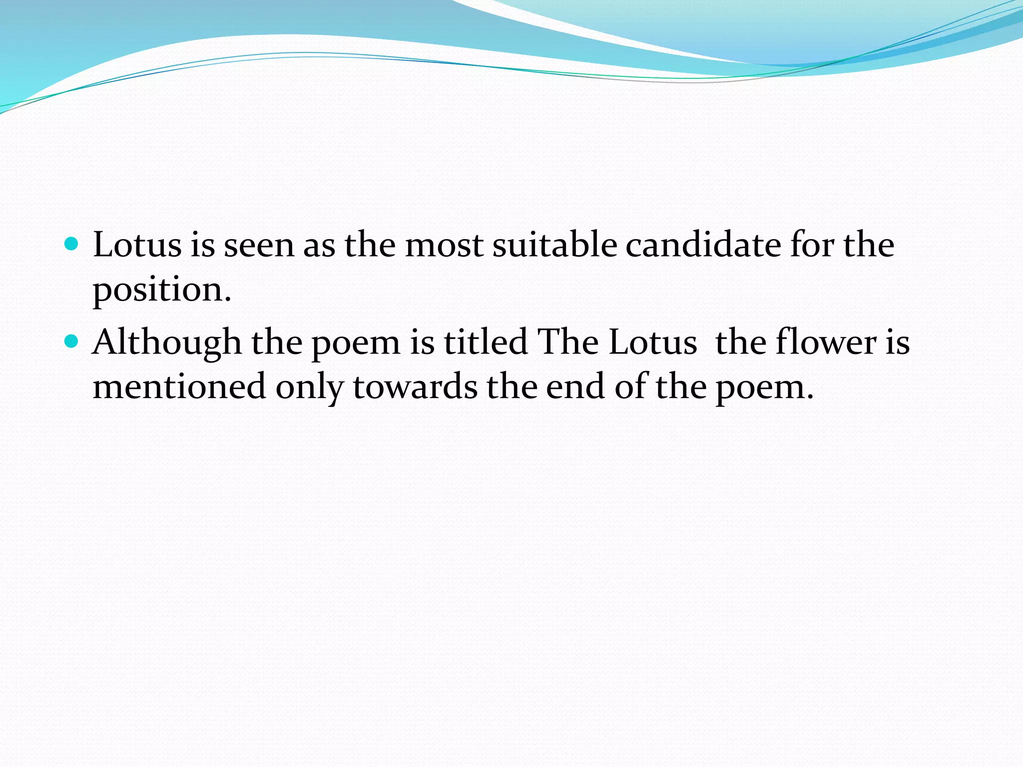 The Lotus : Toru Dutt | PPTX
