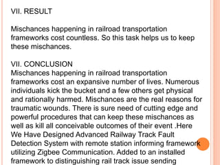 ADVANCED RAILWAY SECURITY SYSTEM (ARSS) BASED ON ZIGBEE COMMUNICATION ...