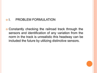 ADVANCED RAILWAY SECURITY SYSTEM (ARSS) BASED ON ZIGBEE COMMUNICATION ...
