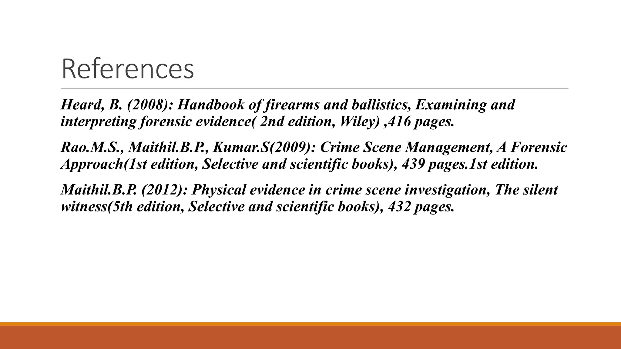 introduction to forensic ballistics | PPTX