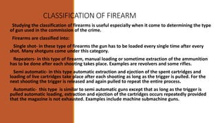 introduction to forensic ballistics | PPTX