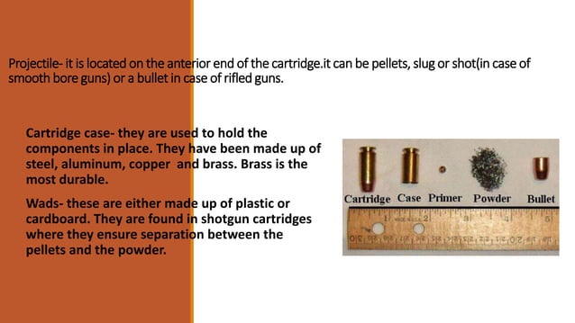 introduction to forensic ballistics | PPTX | Arms & Ammunition ...