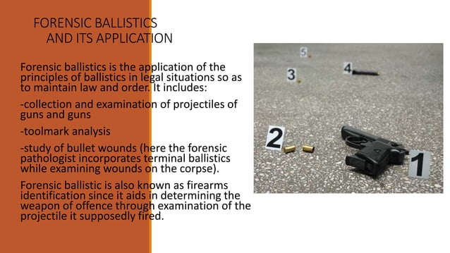 introduction to forensic ballistics | PPTX | Arms & Ammunition ...