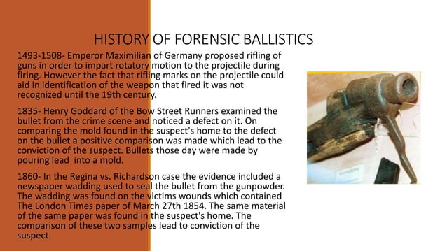 introduction to forensic ballistics | PPTX | Arms & Ammunition ...
