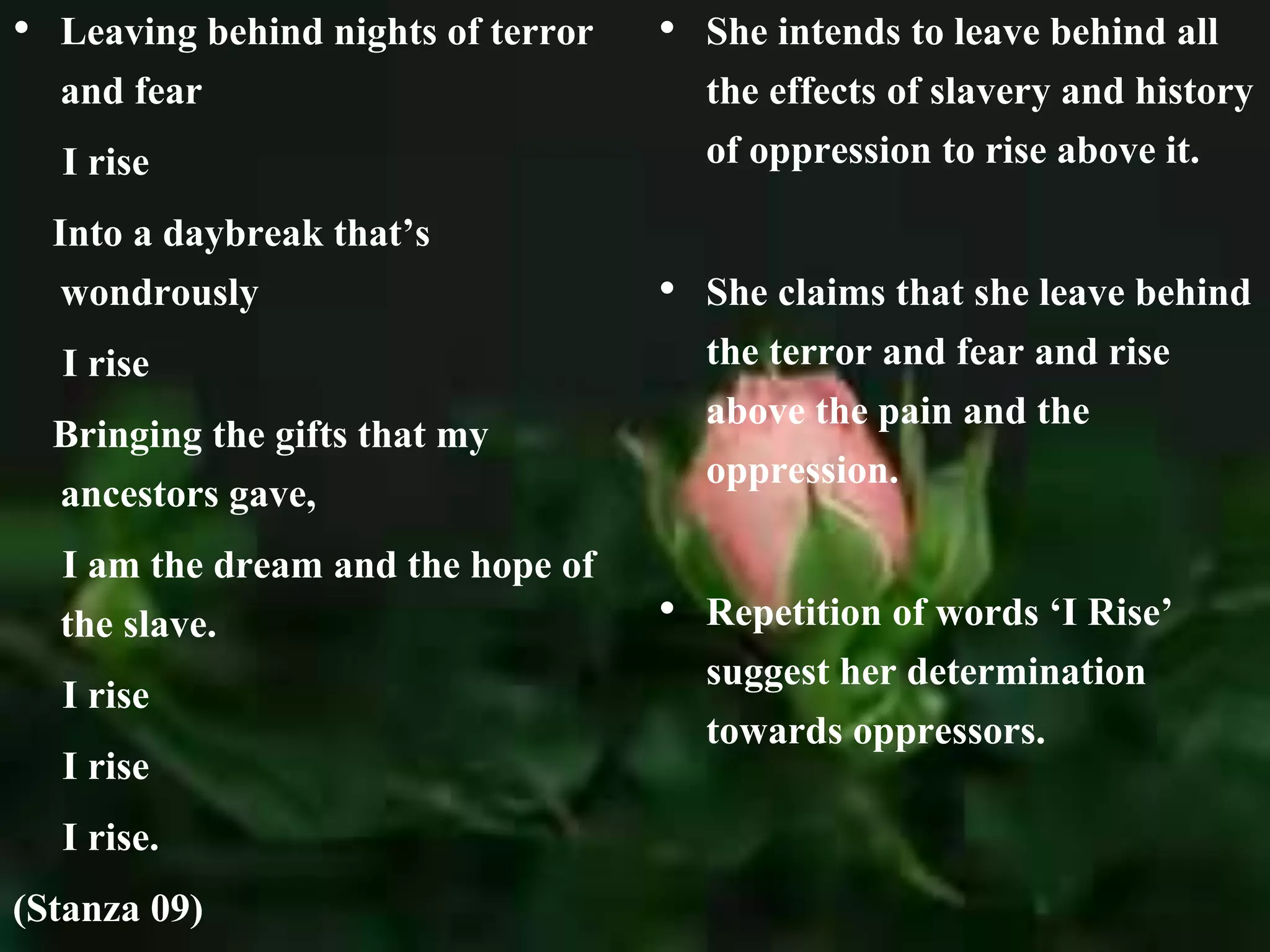 Influence Of Postcolonial Literature On Maya Angelou's Poem 'Still I ...