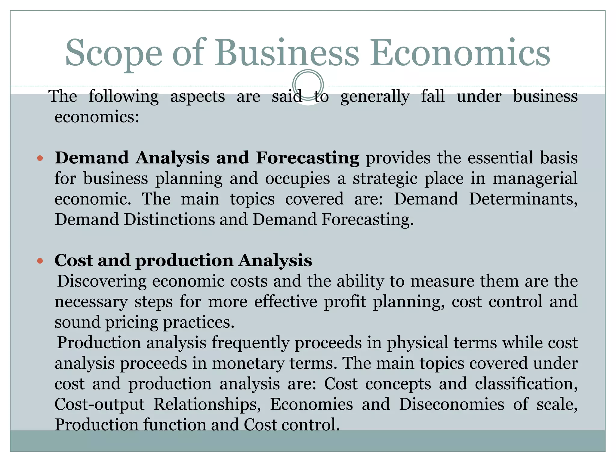Definition Nature Scope and Significance of Economics, Business ...