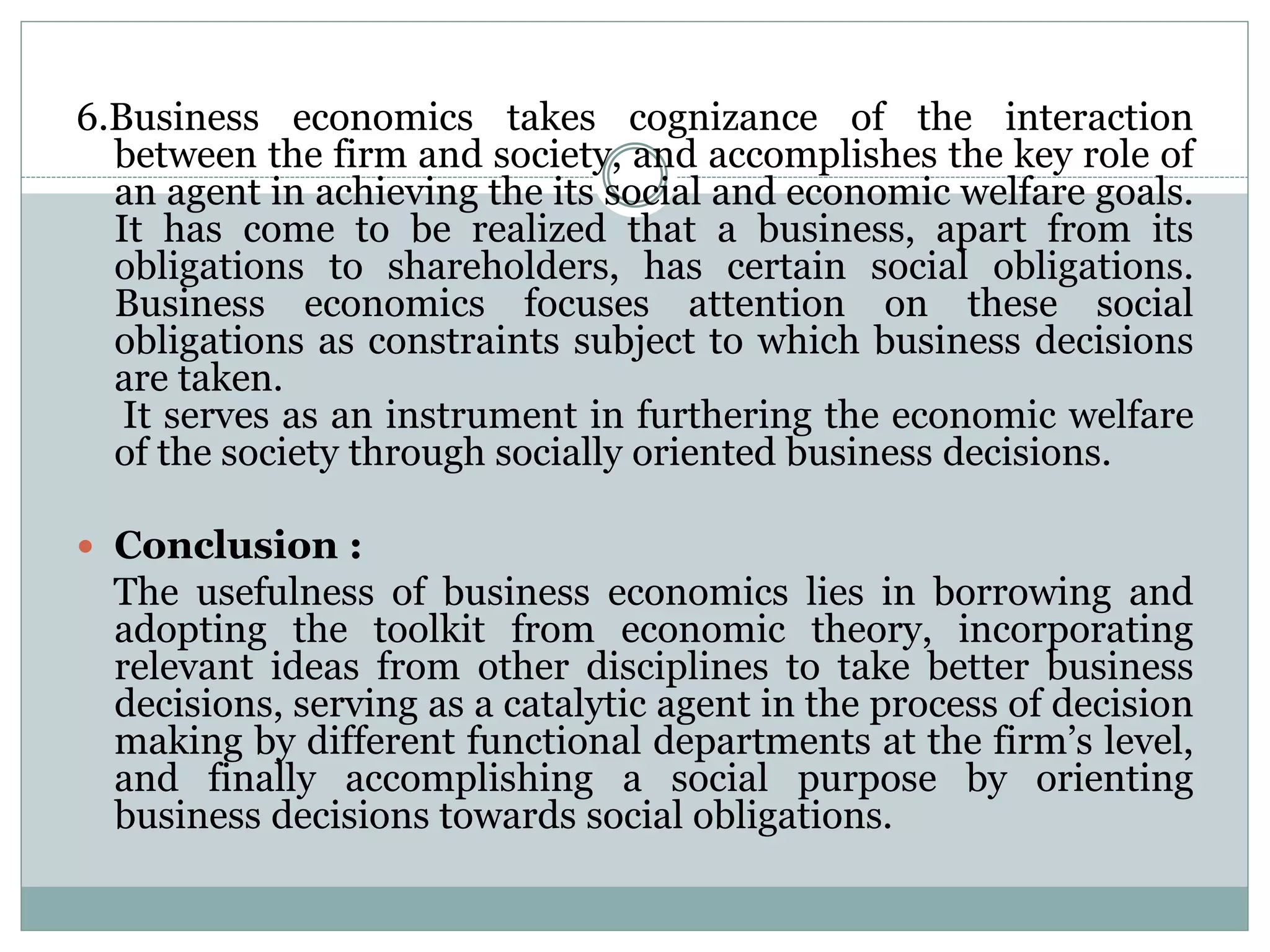 Definition Nature Scope And Significance Of Economics Business