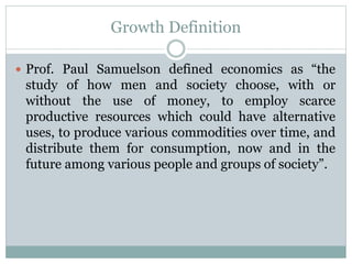 Definition Nature Scope and Significance of Economics, Business ...