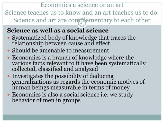 Definition Nature Scope and Significance of Economics, Business ...