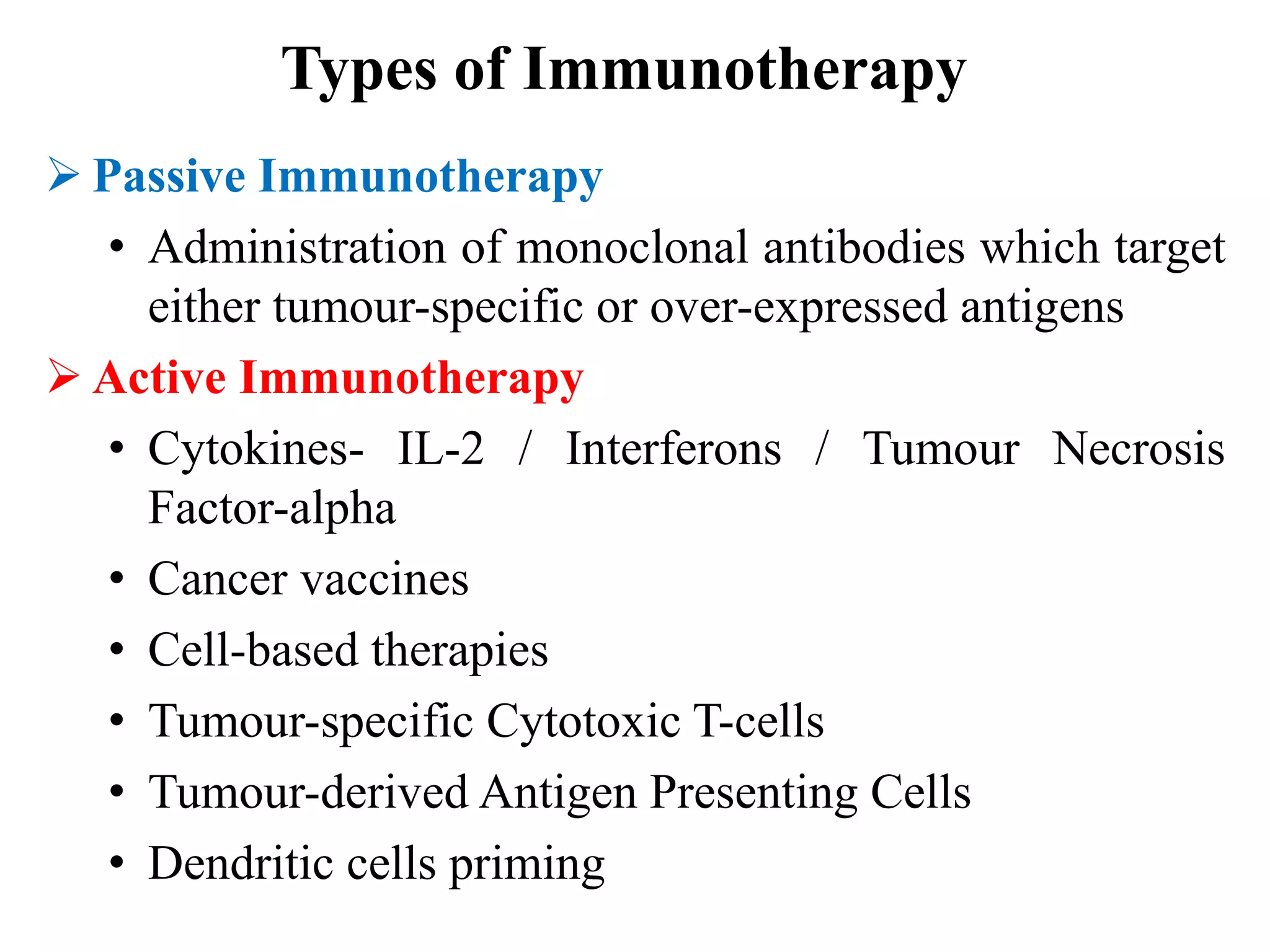 Cancer Immunotherapy | PPTX