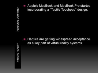 HAPTIC TECHNOLOGY | PPTX