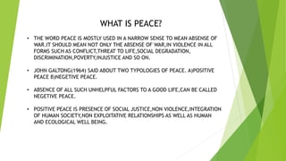 PEACE EDUCATION | PPTX