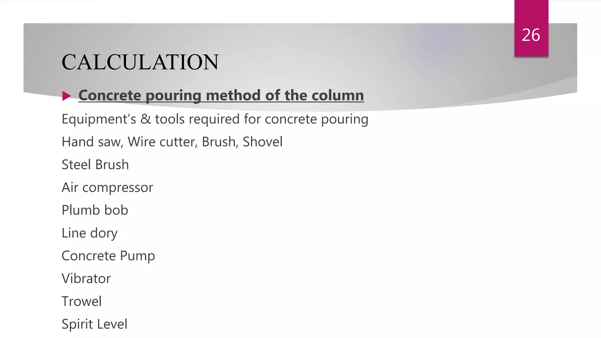 CONSTRUCTION TECHNOLOGY COSTING OF COLUMN | PPTX | Civil Engineering ...