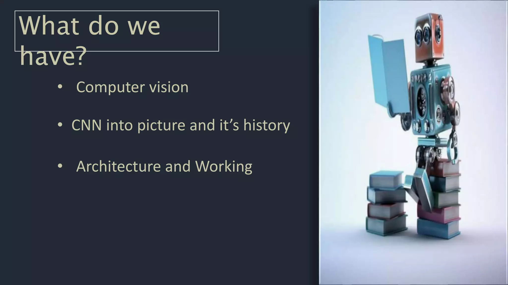 CNN Machine learning DeepLearning | PPT